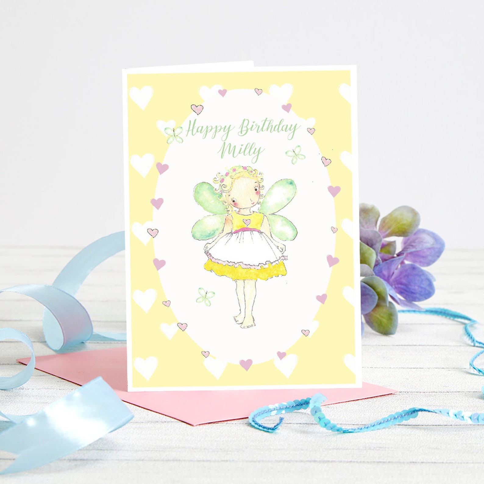 Fairy Birthday Card - Etsy