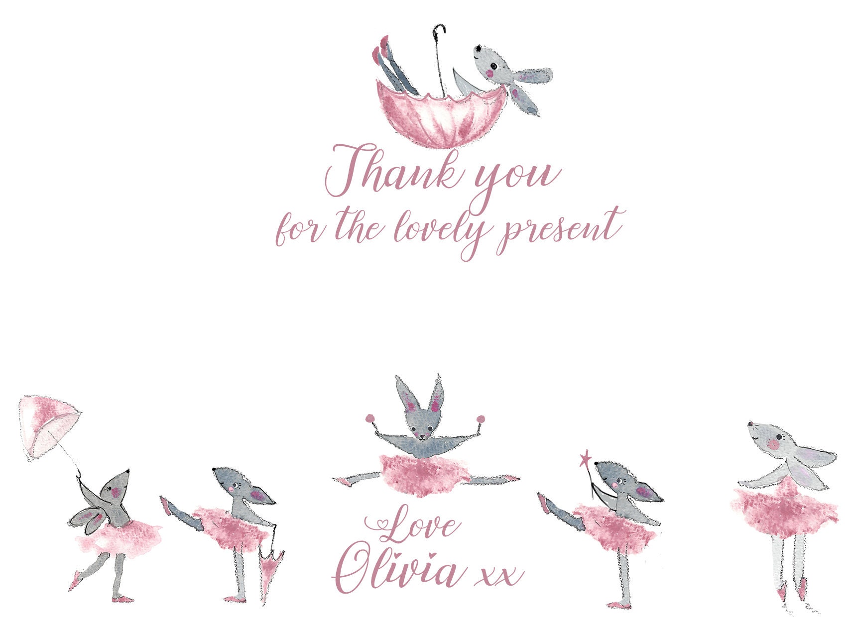 Ballet Stationary Set, Ballet Thank You Writing Set - Etsy Israel