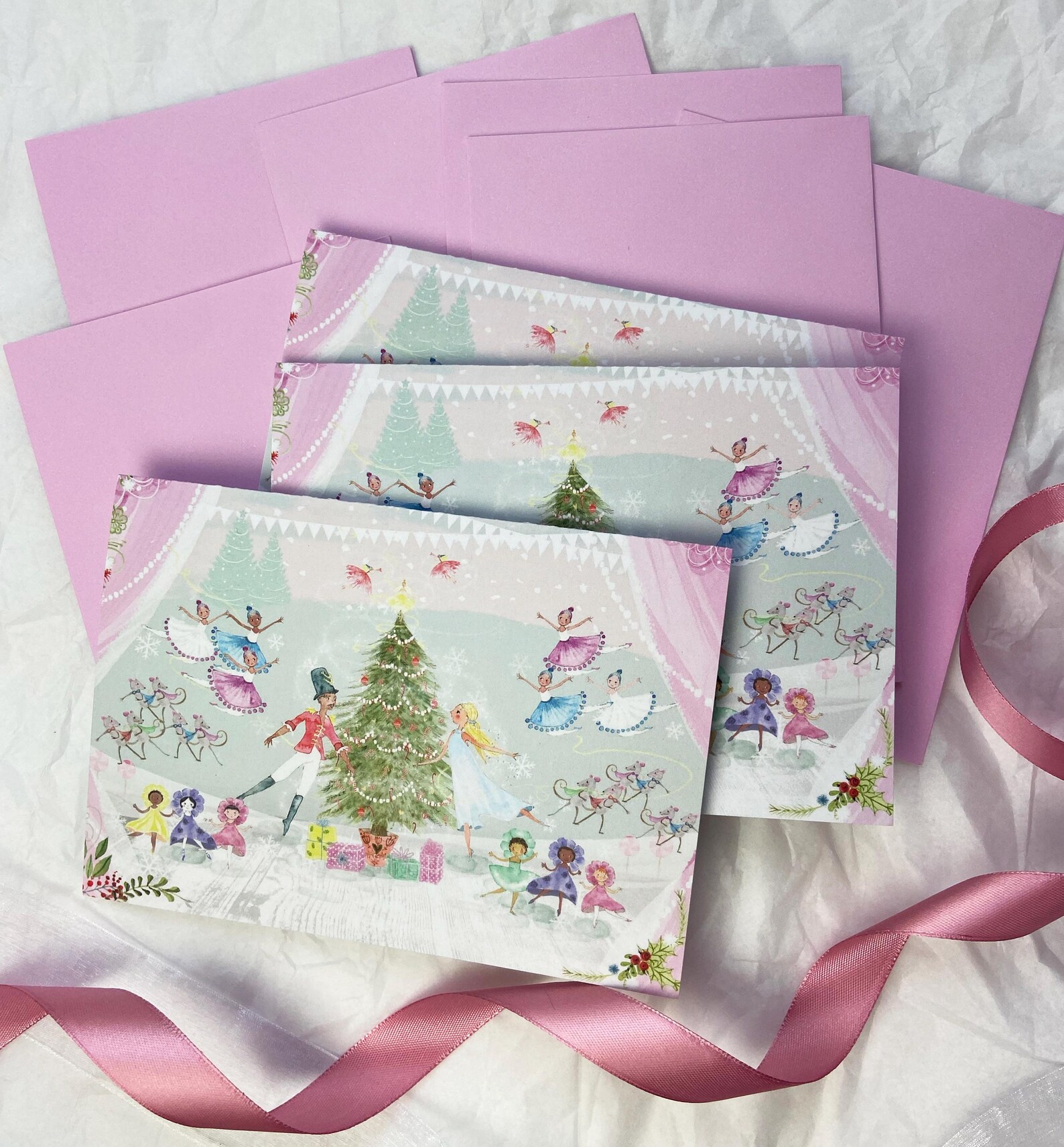 Set of 5 Nutcracker Cards - Etsy