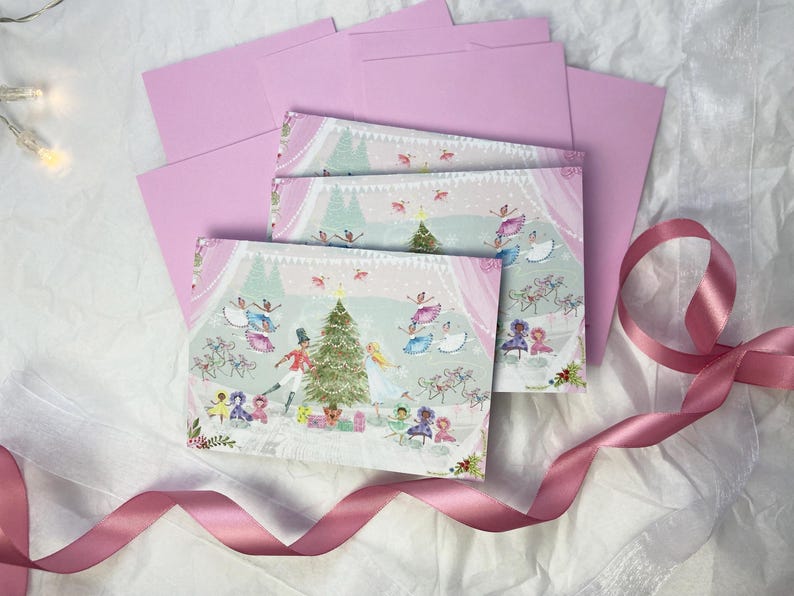 Set of 5 Nutcracker Cards - Etsy