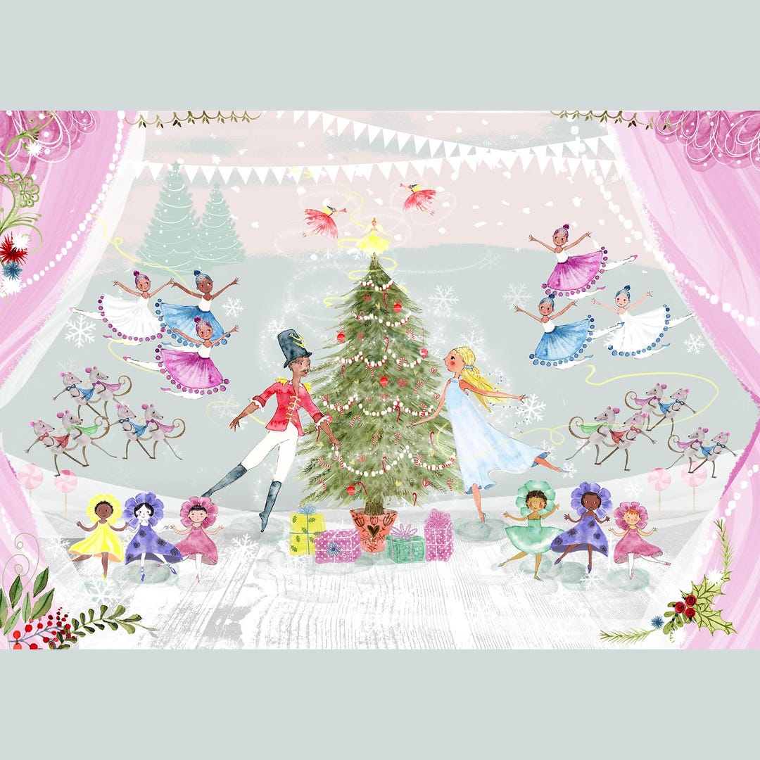 Set of 5 Nutcracker Cards - Etsy