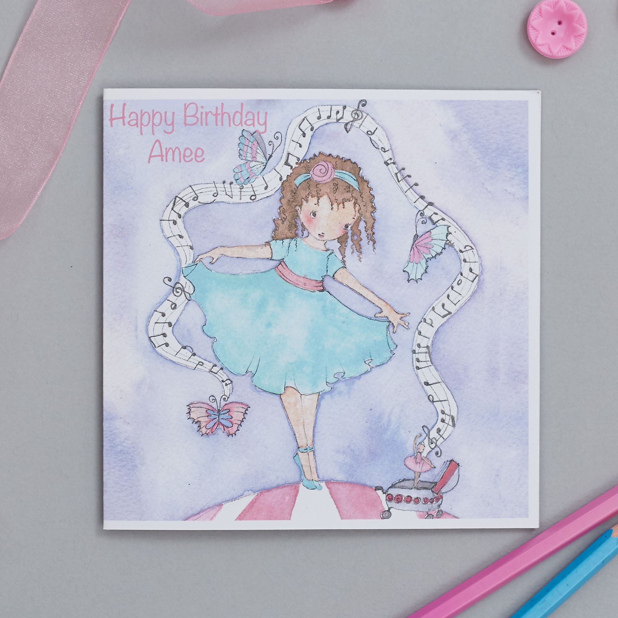 Personalised Ballet Card for Daughter, Sister, Niece, Granddaughter - Etsy