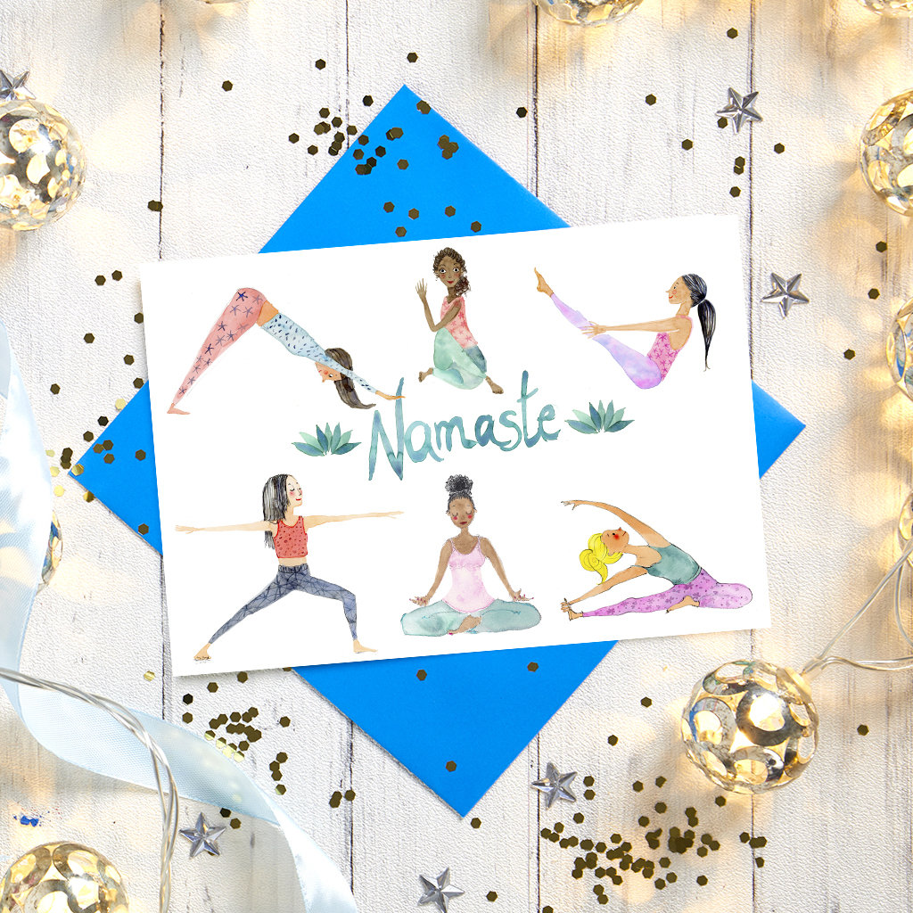 Personalised Yoga Card - Etsy UK