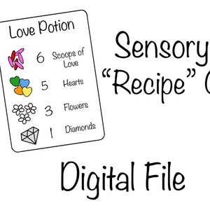 Sensory Bin Love Potion Cards - Etsy
