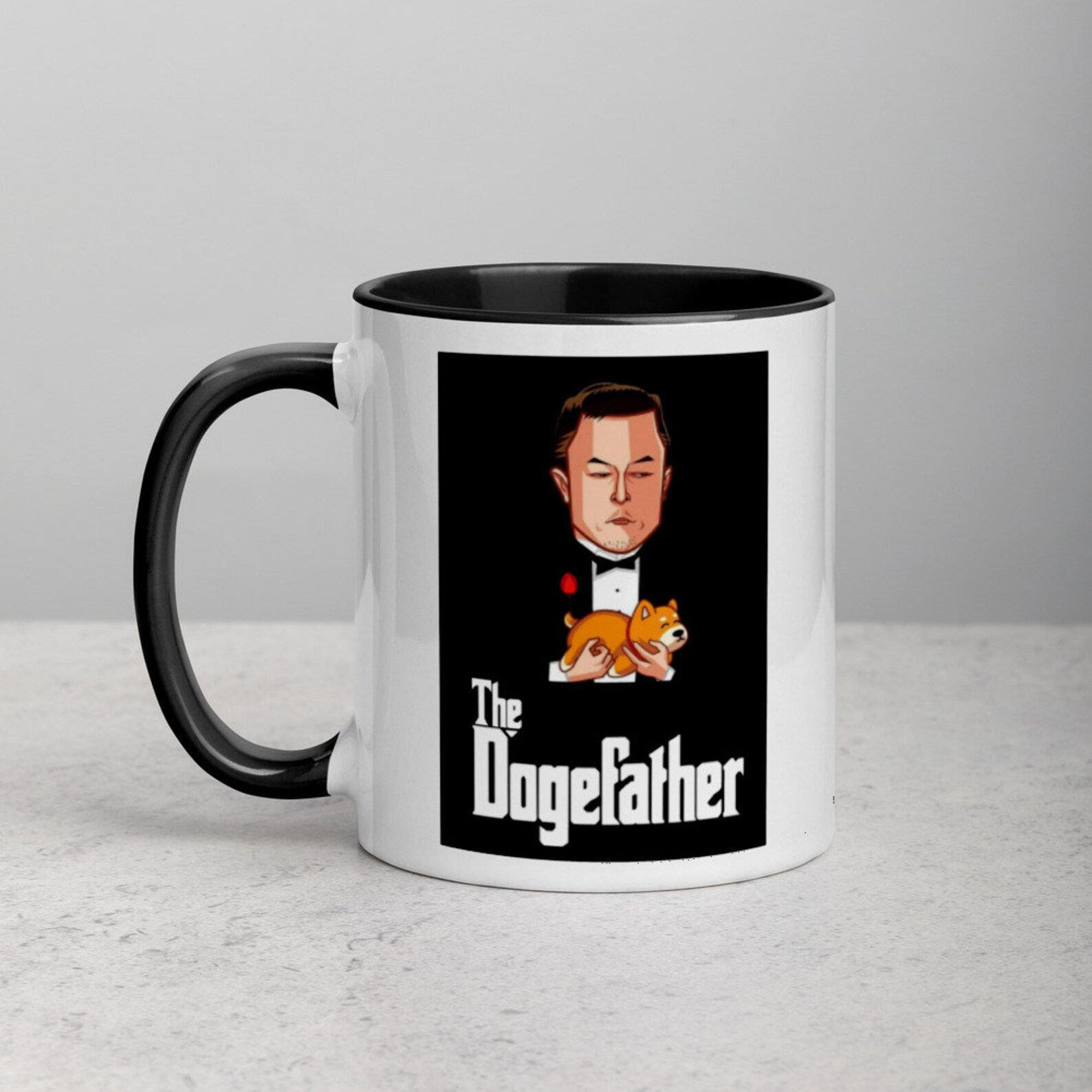 The Dogefather Doge and Elon Musk Mug - Etsy