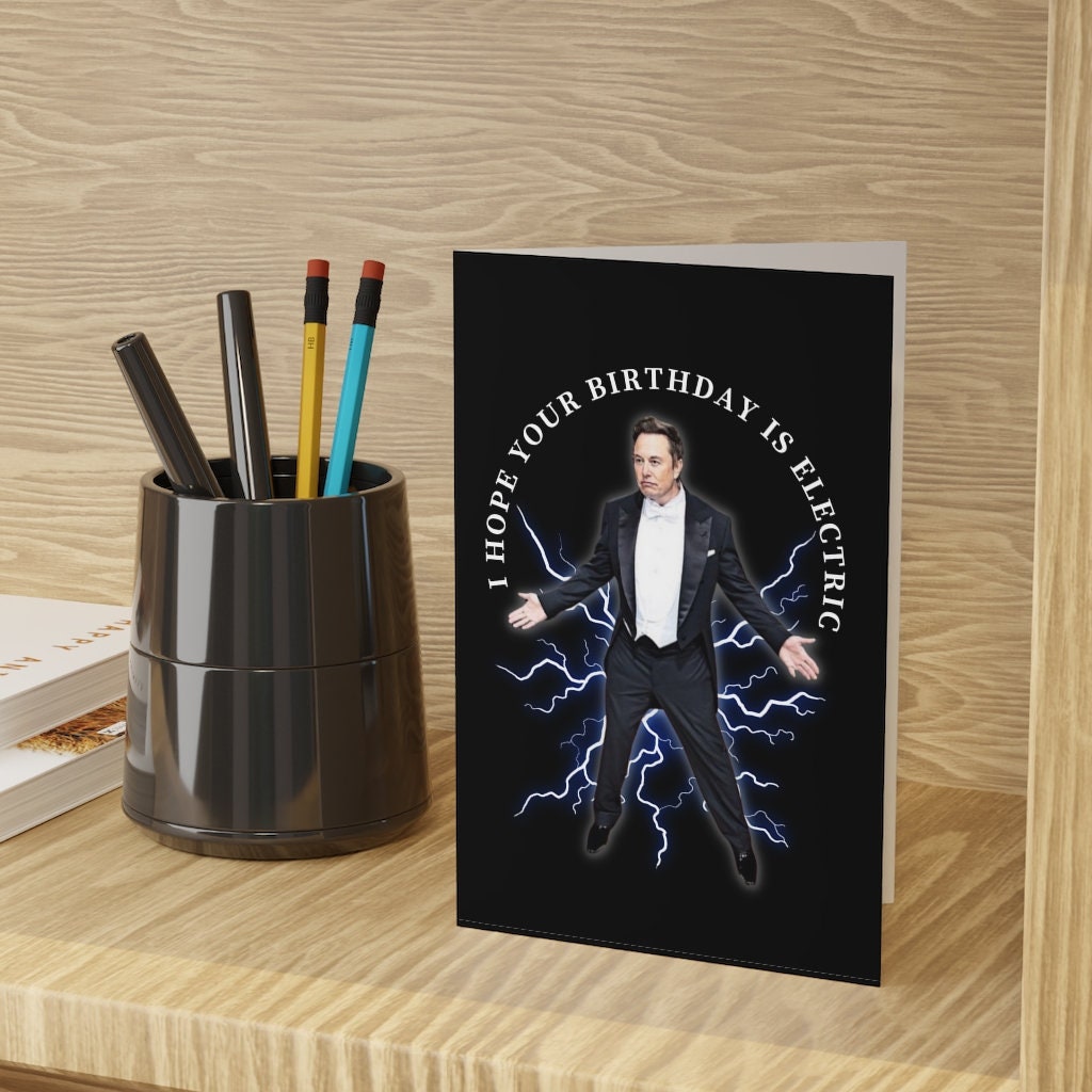 Elon Musk Birthday Card Funny Elon Musk Card With Envelope - Etsy