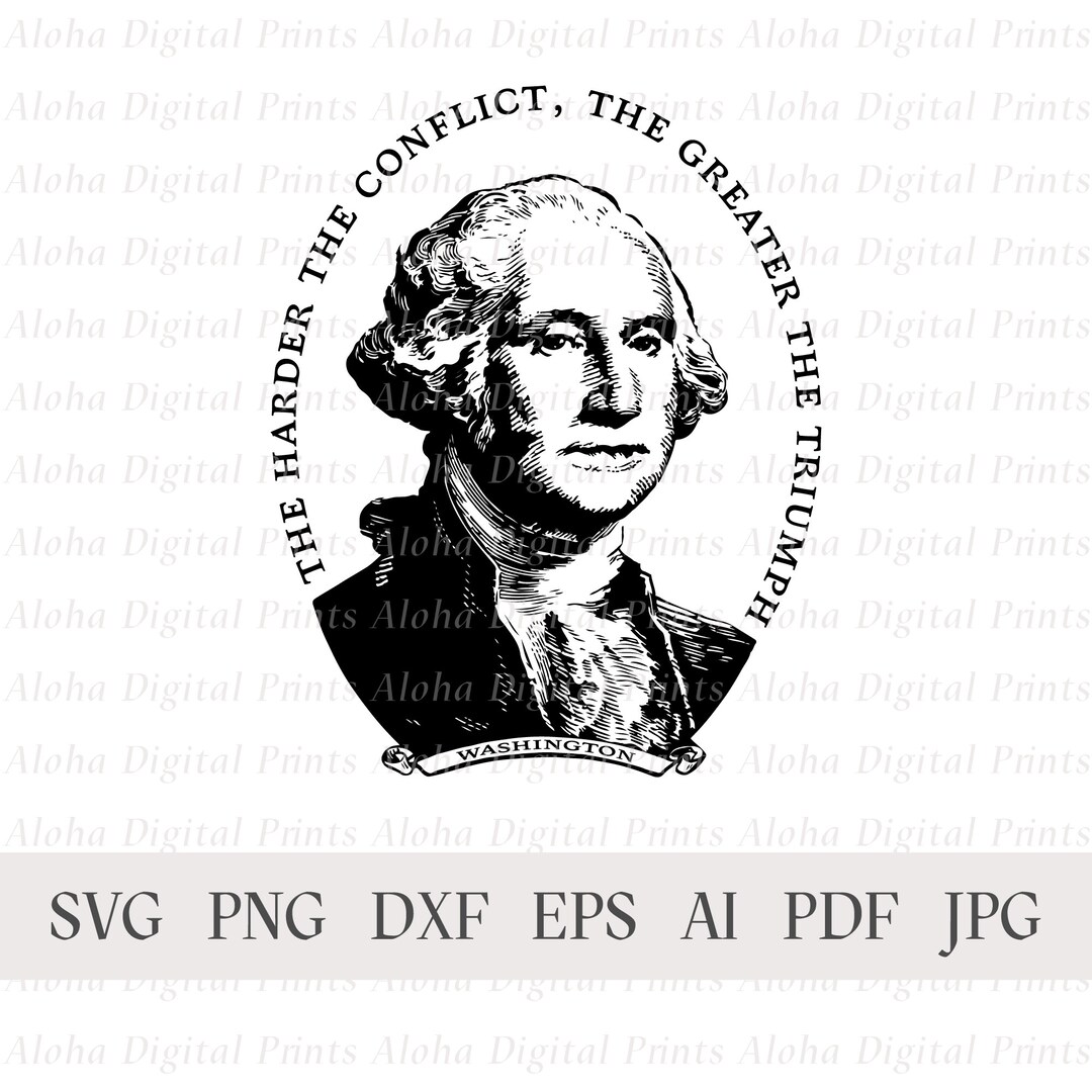George Washington SVG, PNG, George Washington Cut File, American Pride ...