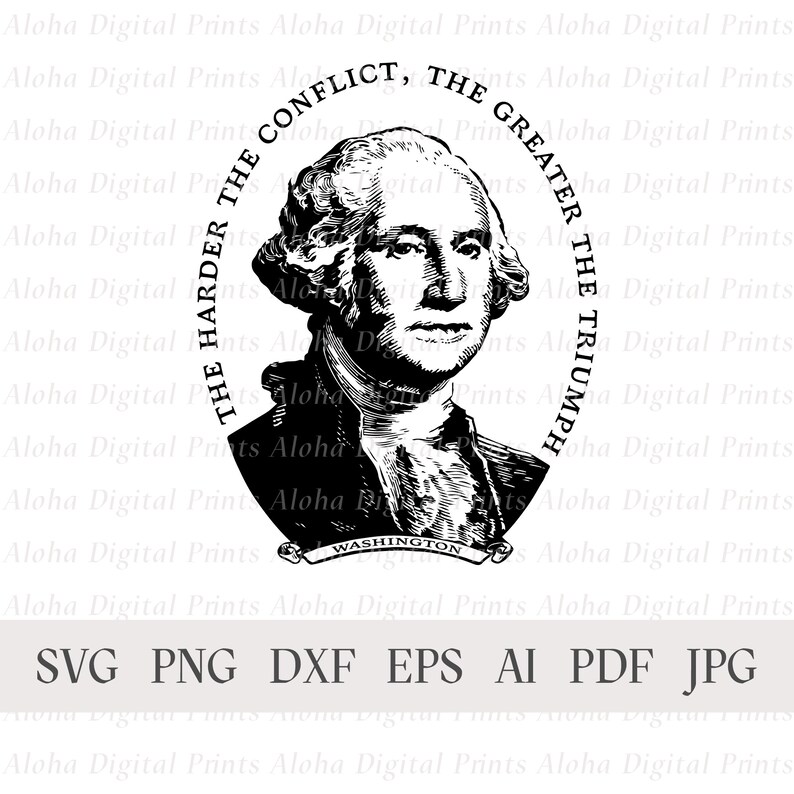 George Washington SVG, PNG, George Washington Cut File, American Pride ...