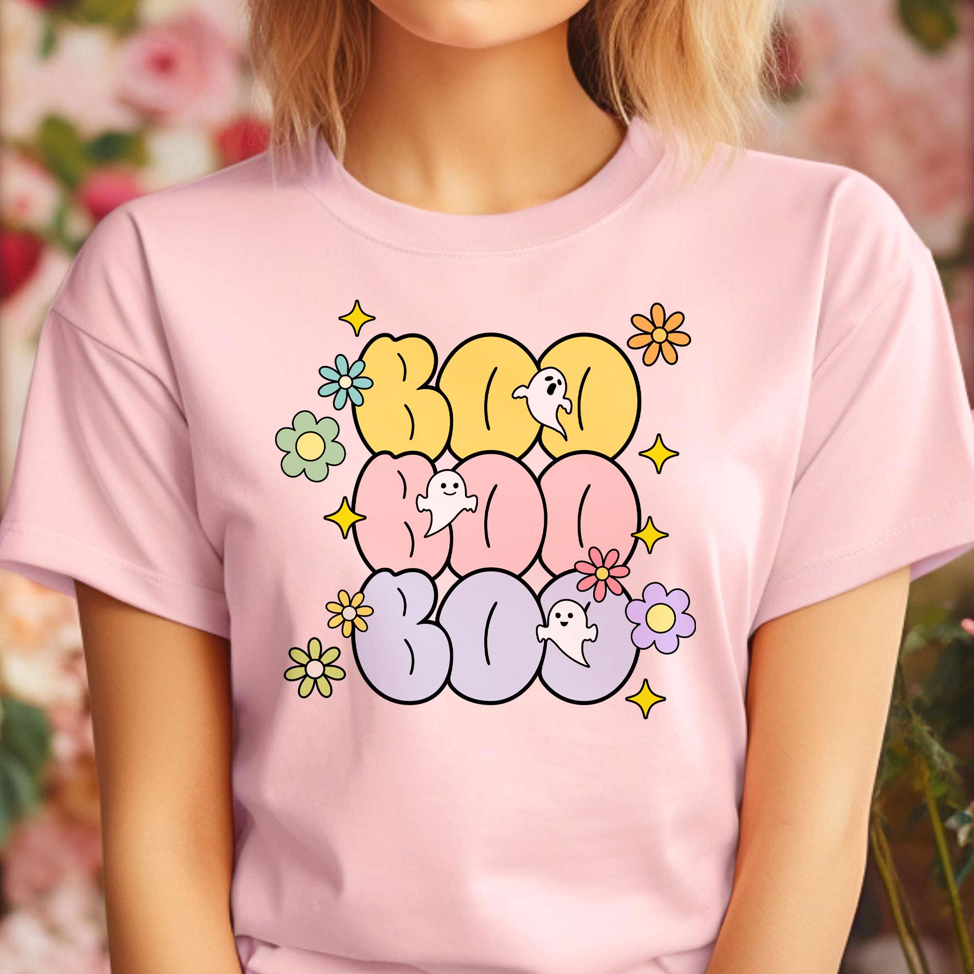 Boo Shirt Kids, Boo Shirt Retro, Boo PNG, SVG, Cute Halloween Shirt ...