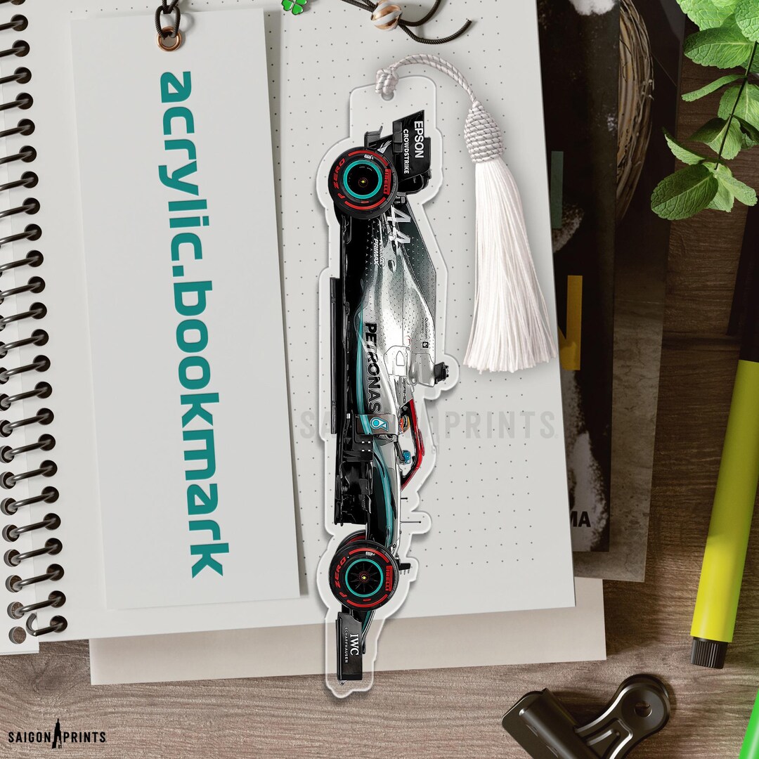 Lewis Hamilton Monaco 2019 Champ, F1 Car Bookmark 2mm Thick Acrylic ...