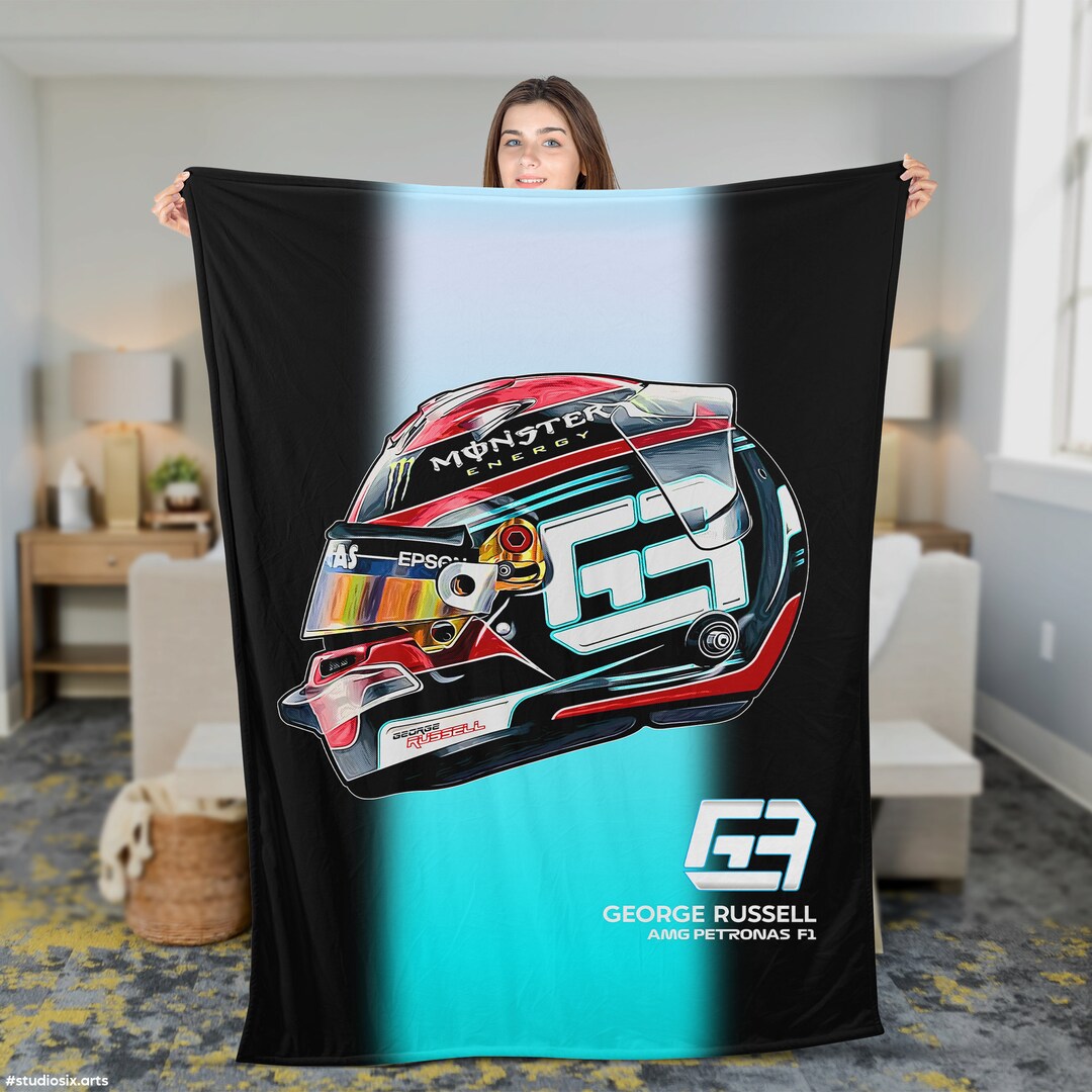 Formula 1 George Russell Blanket in Sports F1 Inspired Gifts for Him ...