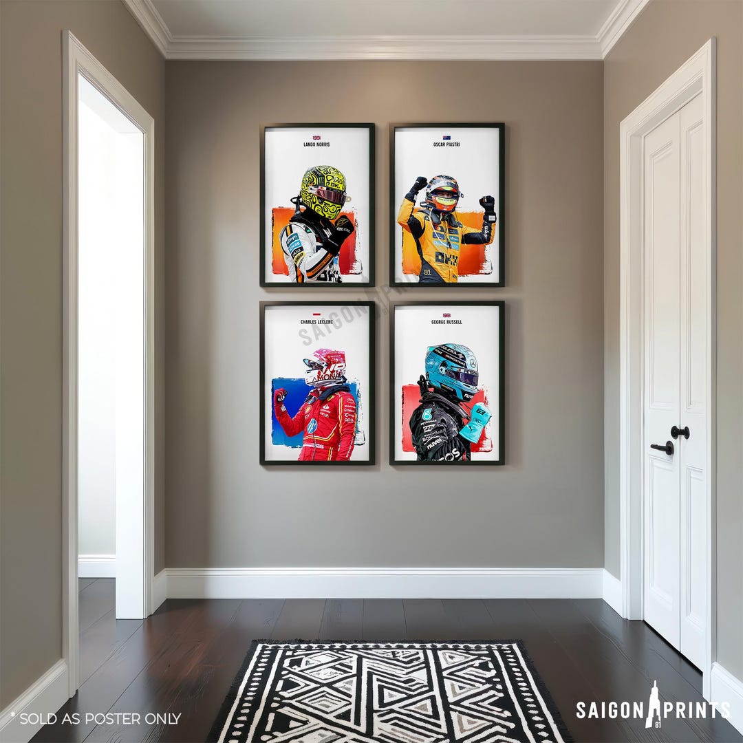 F1 Poster of Drivers, Racing Print, Kids Room Wall Decor, Man Cave - Etsy