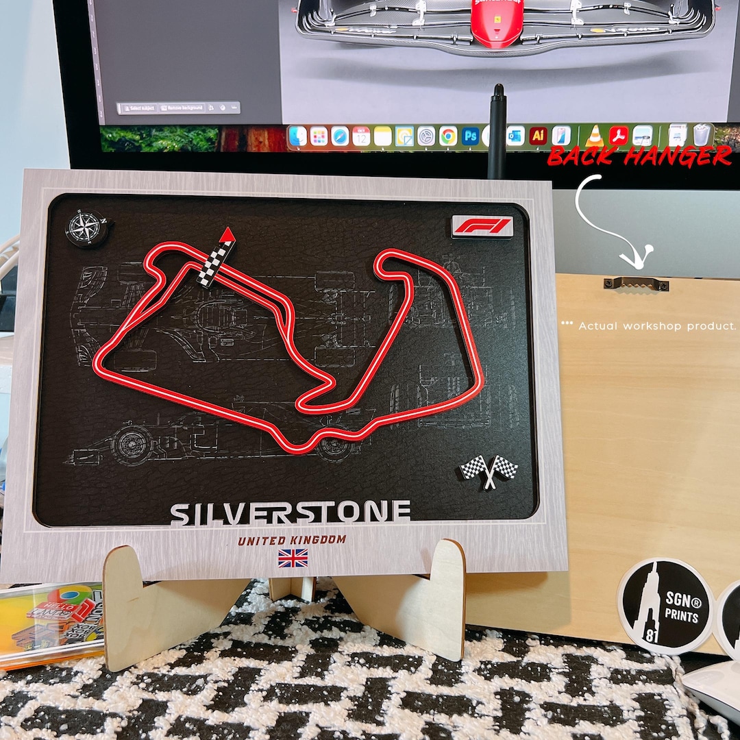 Formula 1 Track Circuit | Wooden F1 Map Tracks 2-layer Laser Cut ...