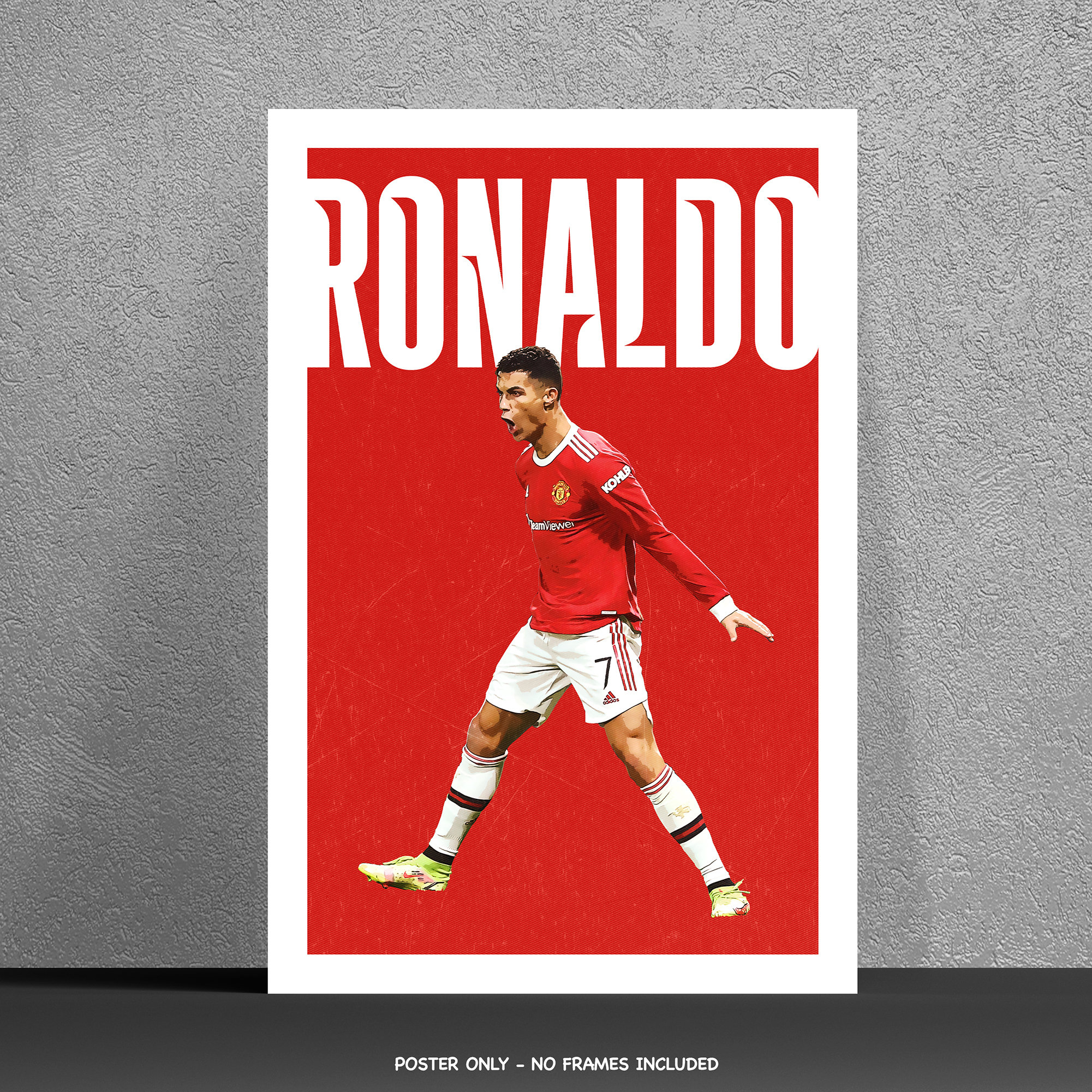 Cristiano Ronaldo Poster Football Print Soccer Wall Decor - Etsy