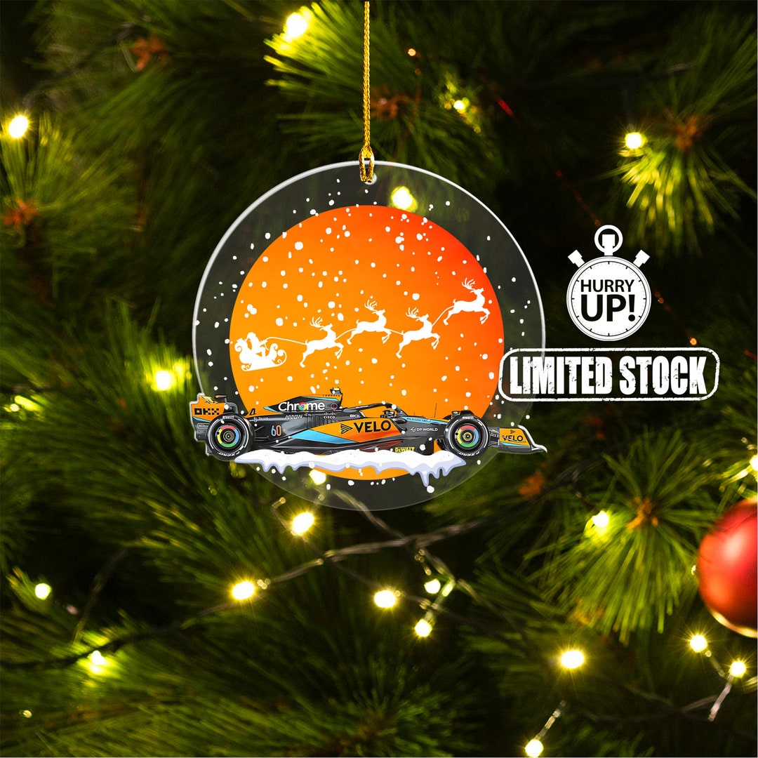 Formula 1 Racing Christmas Ornament Snowfall Lando Car Hanging - Etsy ...