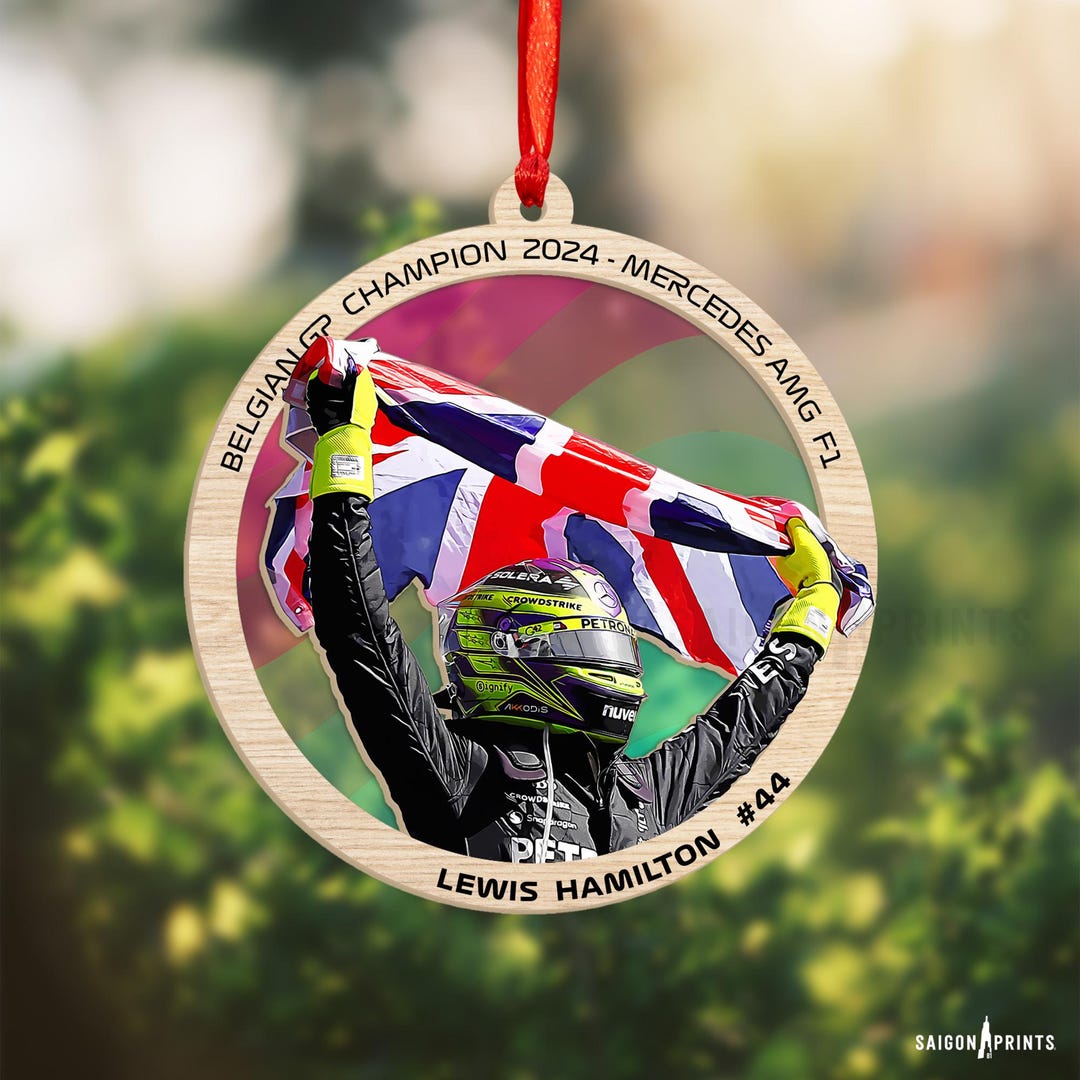 Formula 1 Racing Ornament, 44 Lewis F1 Fan, Hanging Stocking Bauble 4 ...