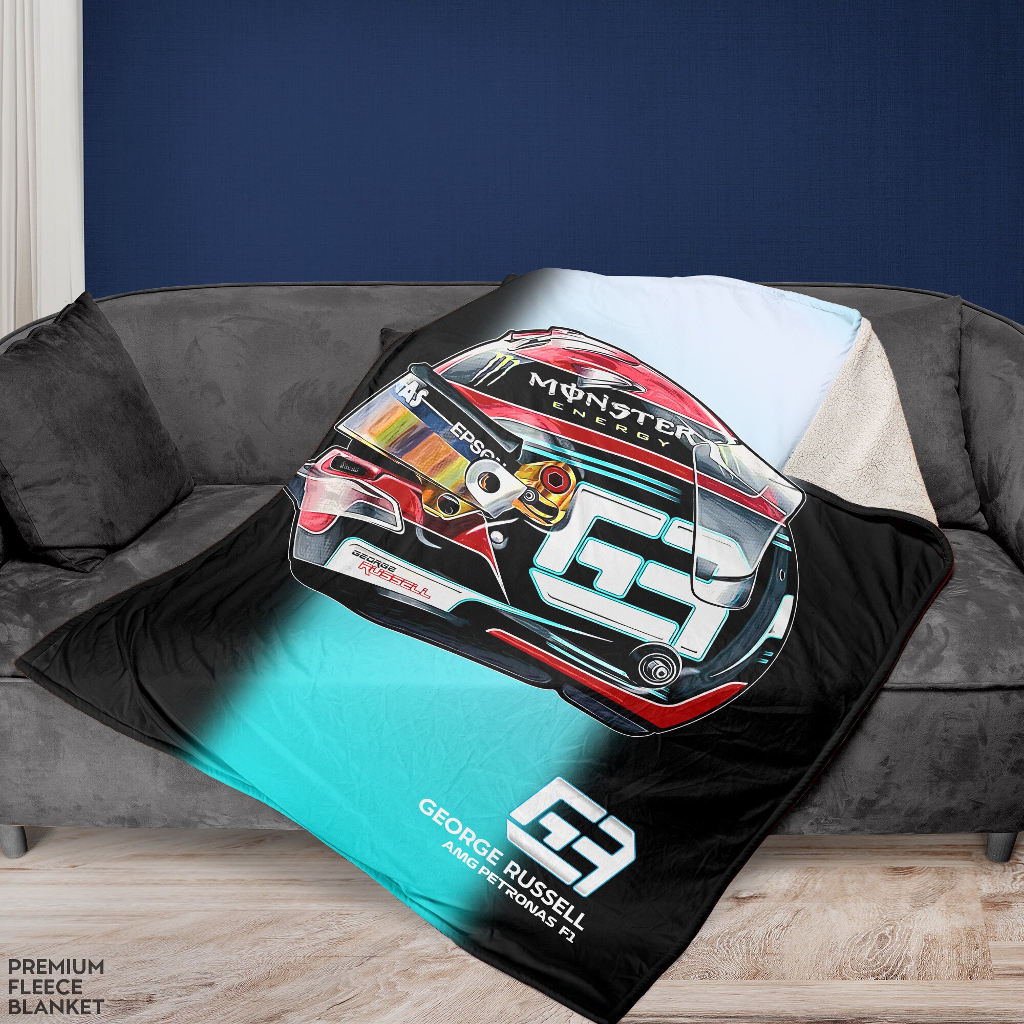 Formula 1 George Russell Blanket in Sports F1 Inspired | Etsy