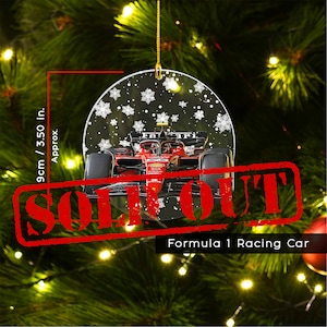 Christmas Ornament F1 Racing , Carlos 55 Hanging F1 Tree Decor, Ferrari ...