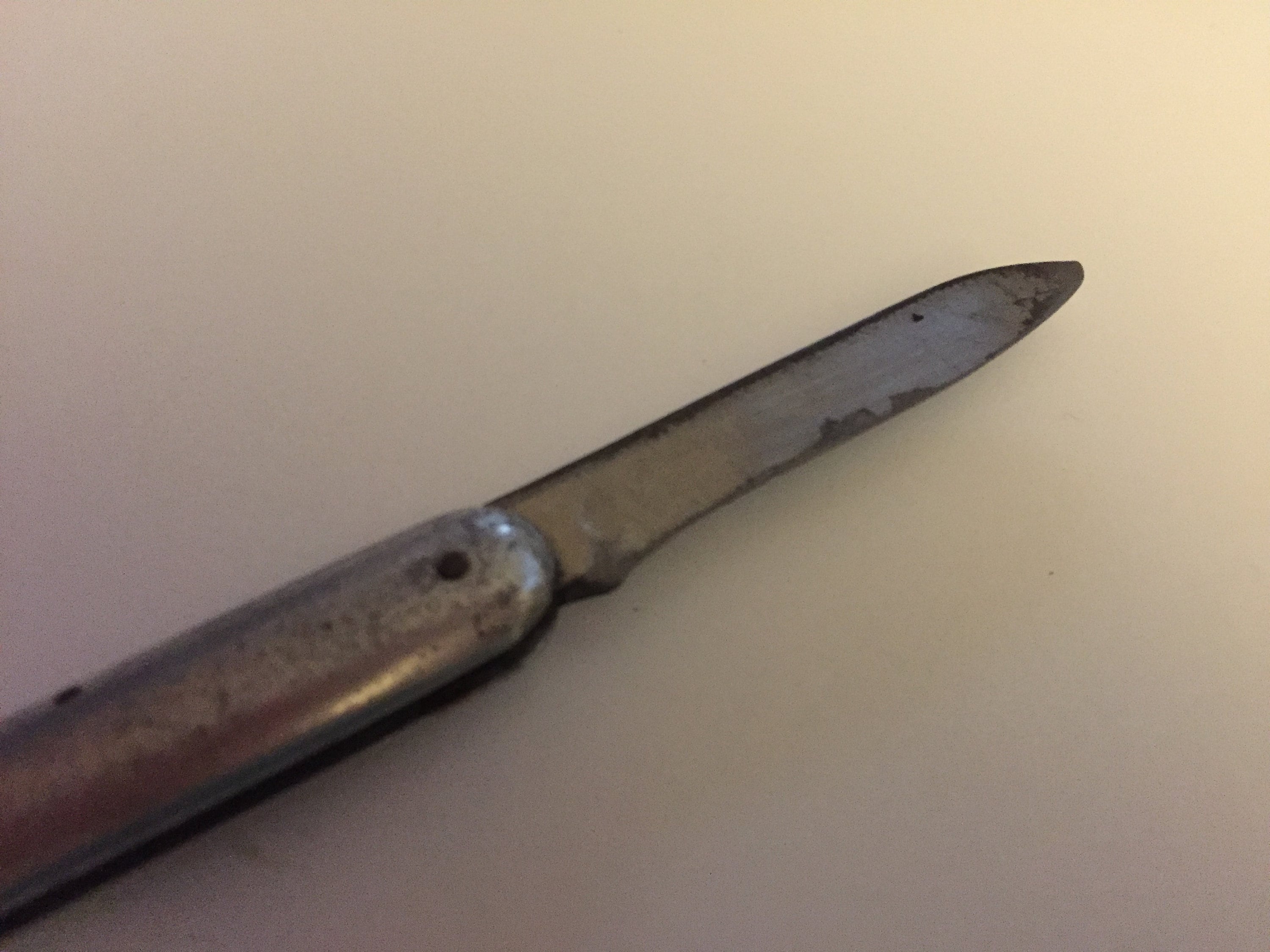 Silver Colored Pocket Knife - Etsy