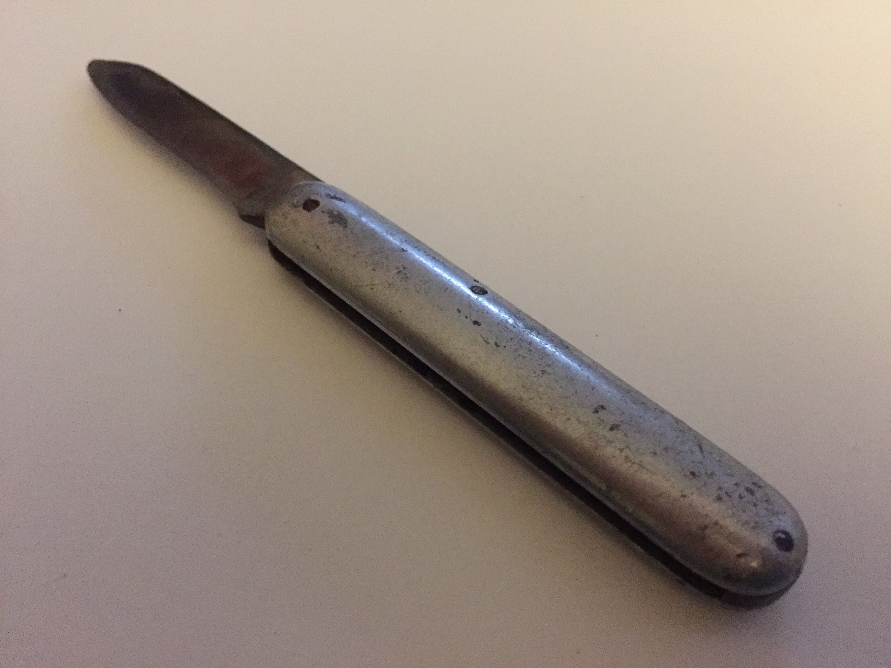 Silver Colored Pocket Knife - Etsy