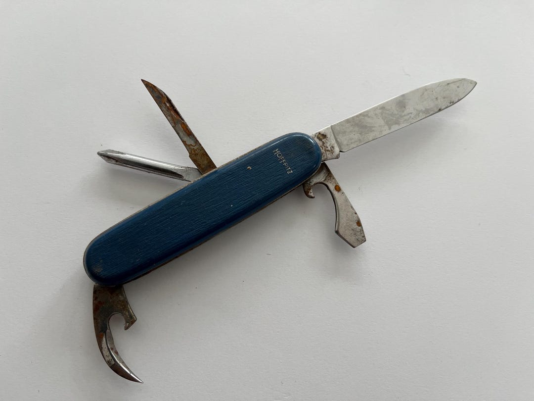 Hoffritz INOX Solingen Germany Blue Pocket Knife - Etsy