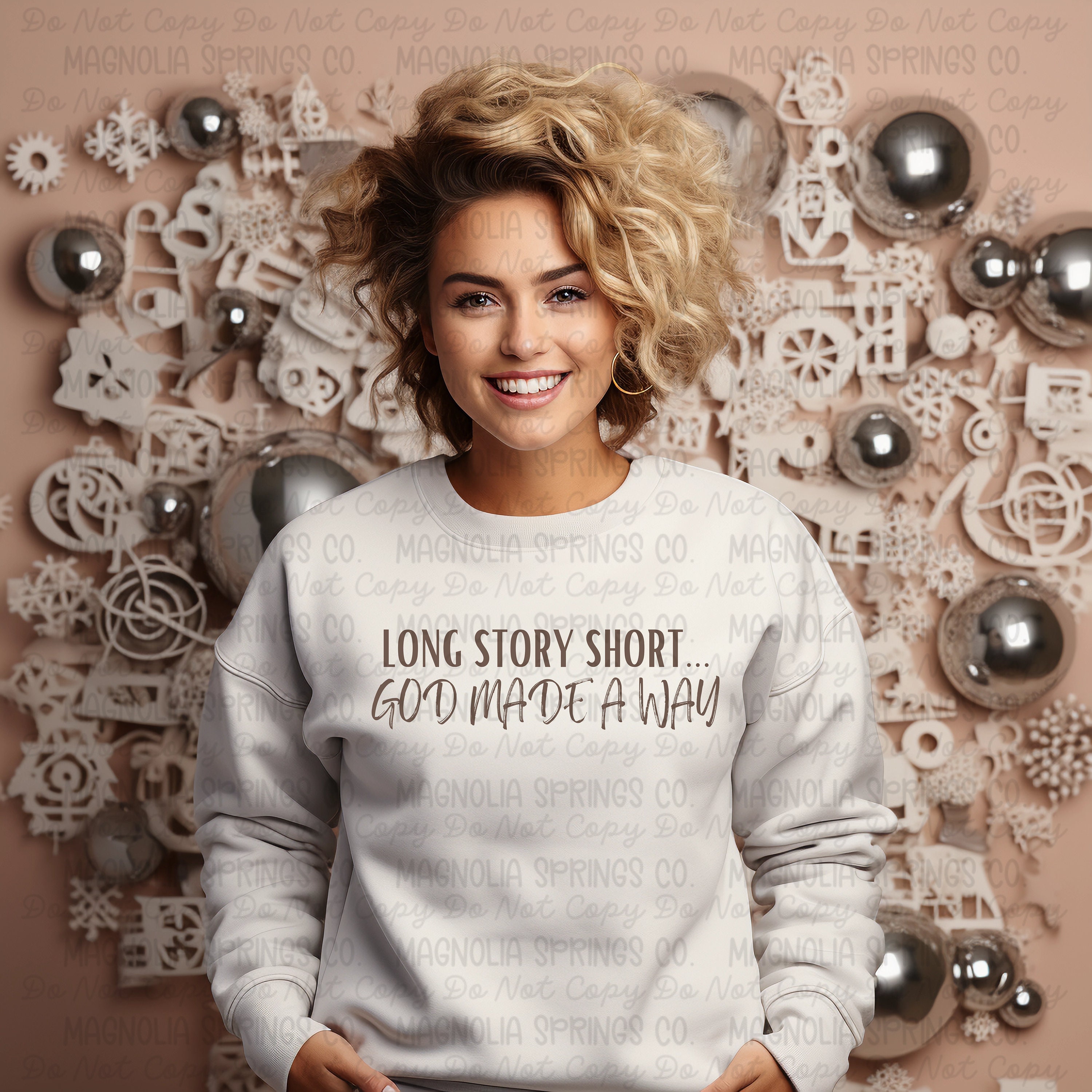 Long Story Short God Made a Way Png File- Instant Download Png File ...