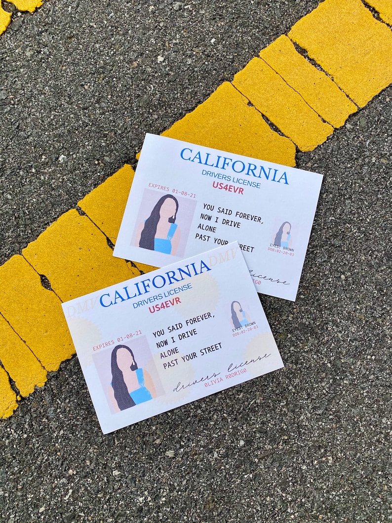 Digital Download Drivers License Olivia Rodrigo Printable Digital Print ...