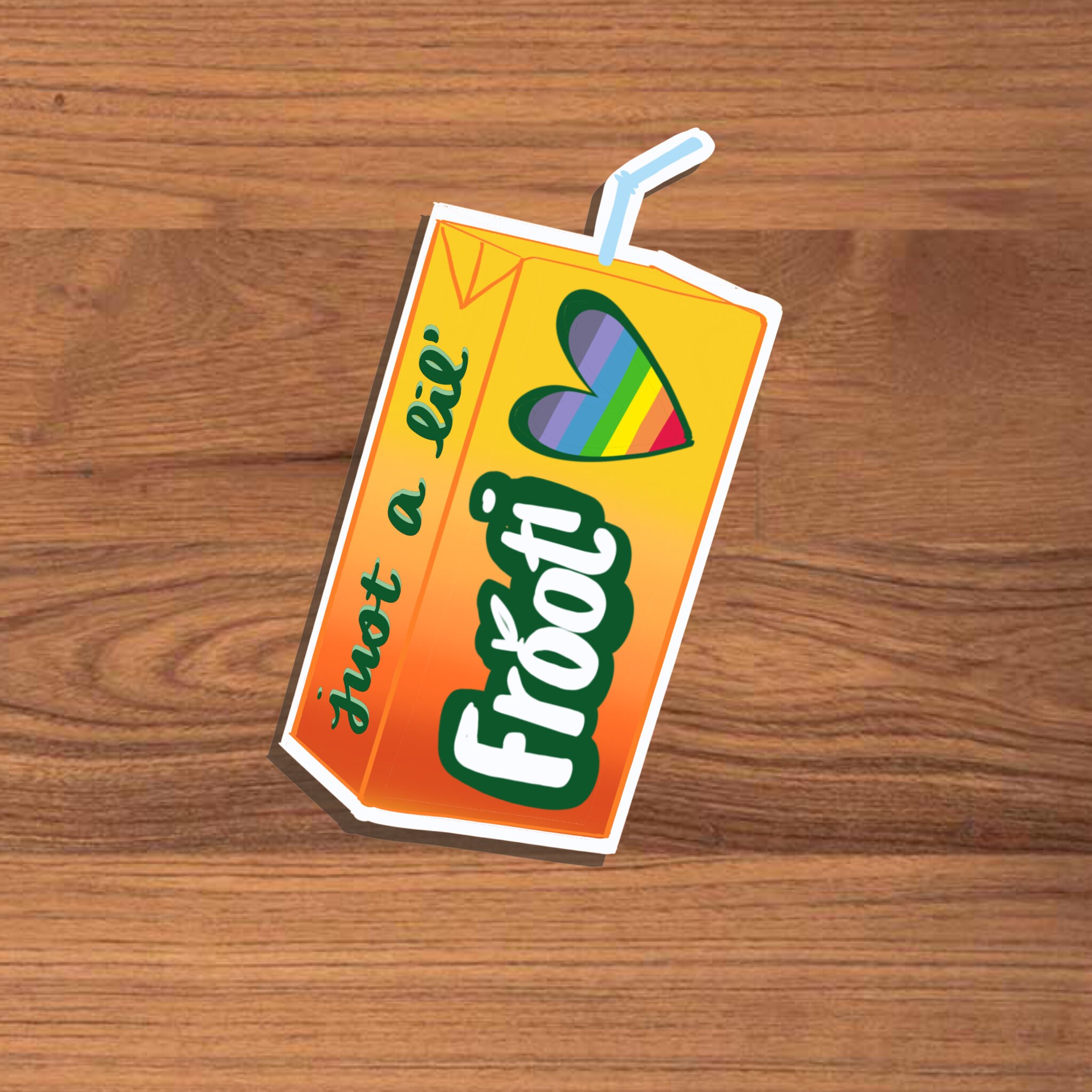 Frooti Fruity Desi Pride LGBTQ Sticker Laptop Sticker | Etsy