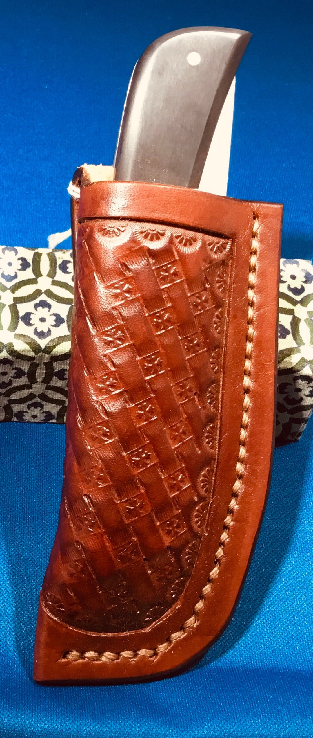 Handmade Leather Knife Holster for Folding Knife - Etsy