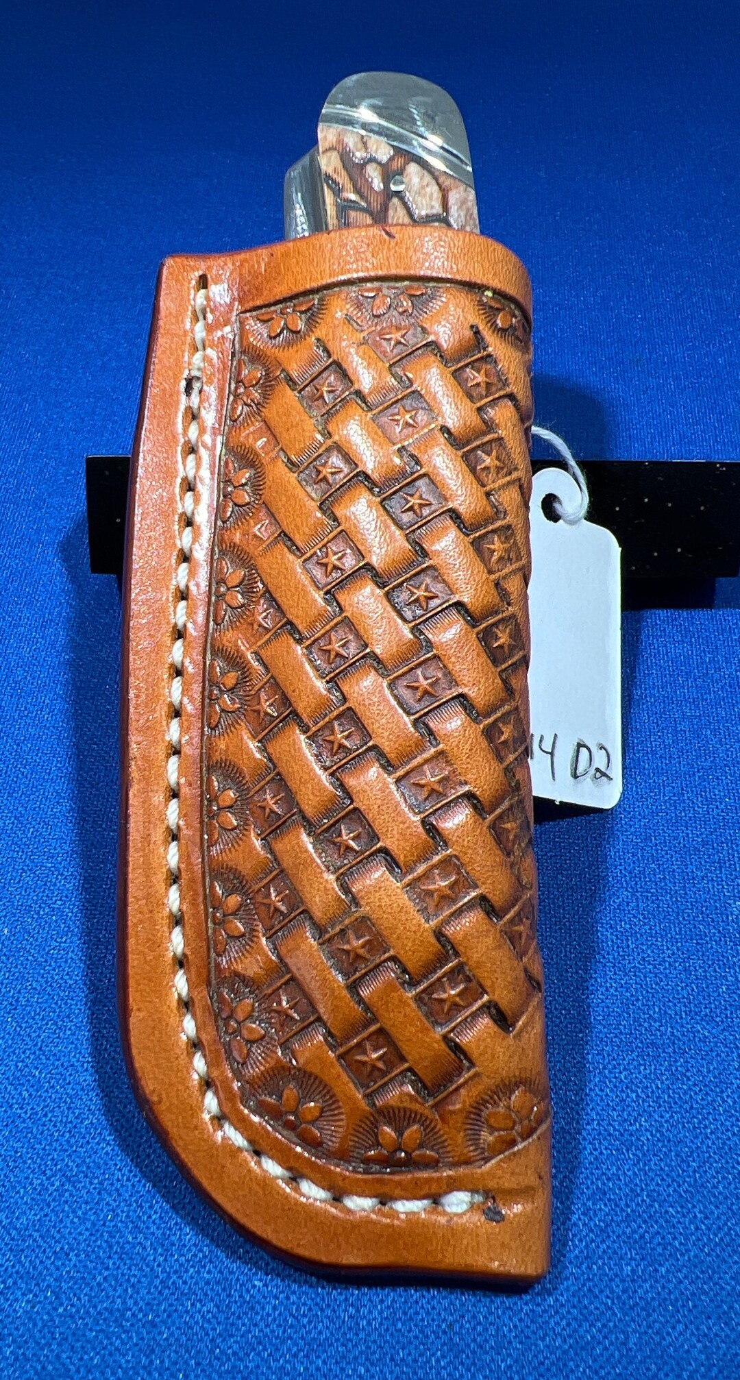 Leather Folding Knife Holster With Rough Rider Trapper Two - Etsy