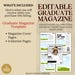 Graduation Magazine Template, 2025 Senior Graduation Magazine Booklet ...