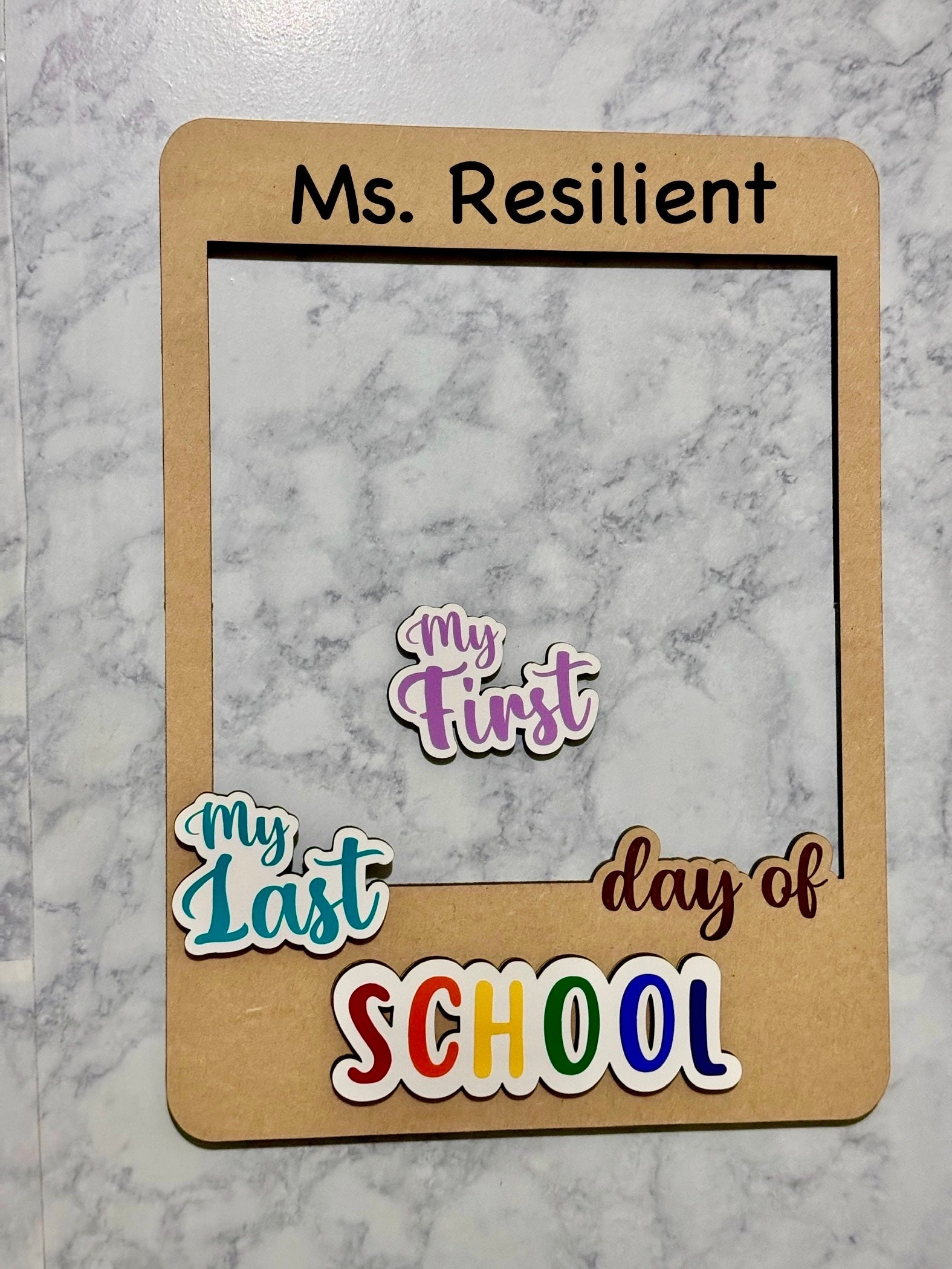 Back to School Photo Frame, Teacher Classroom Photo Prop, Teacher Photo ...