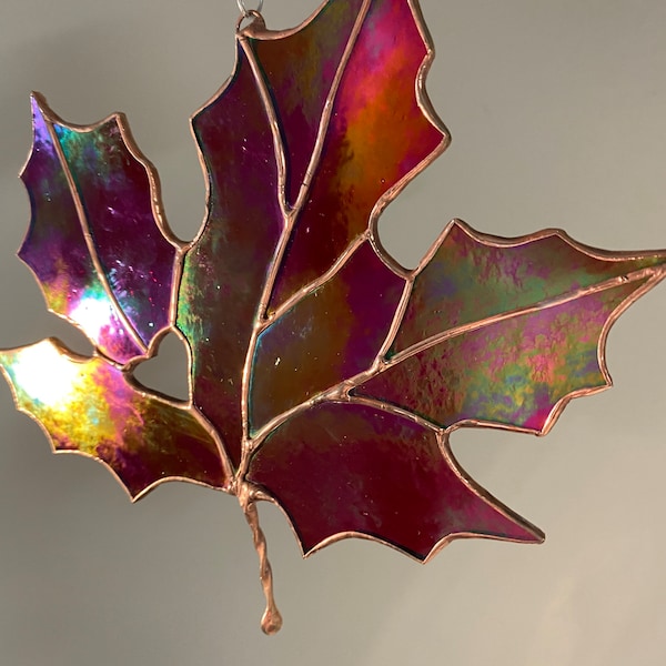 Maple Leaf Pattern Stained Glass - Etsy