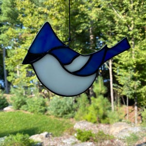 Blue Jay Stained Glass Pattern, Bird Window Decor (digital Download) - Etsy