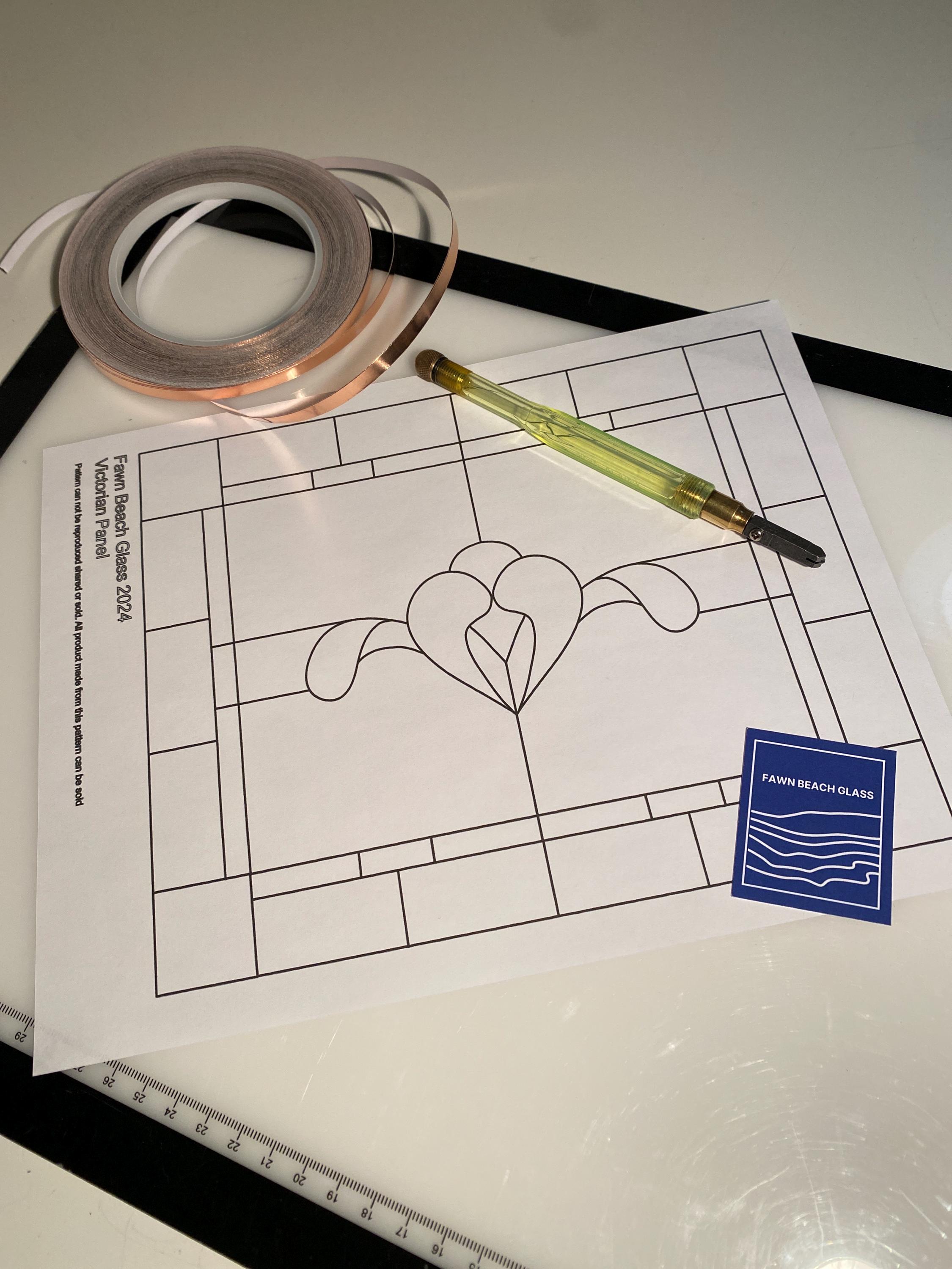 Victorian Stained Glass Pattern Copper Foil or Lead, Including SVG or ...