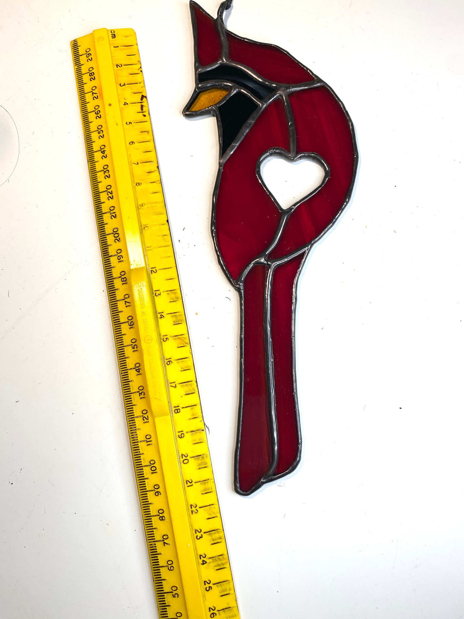 Cardinal, Heart, PATTERN Memorial Cardinal Stained Glass Suncatcher ...
