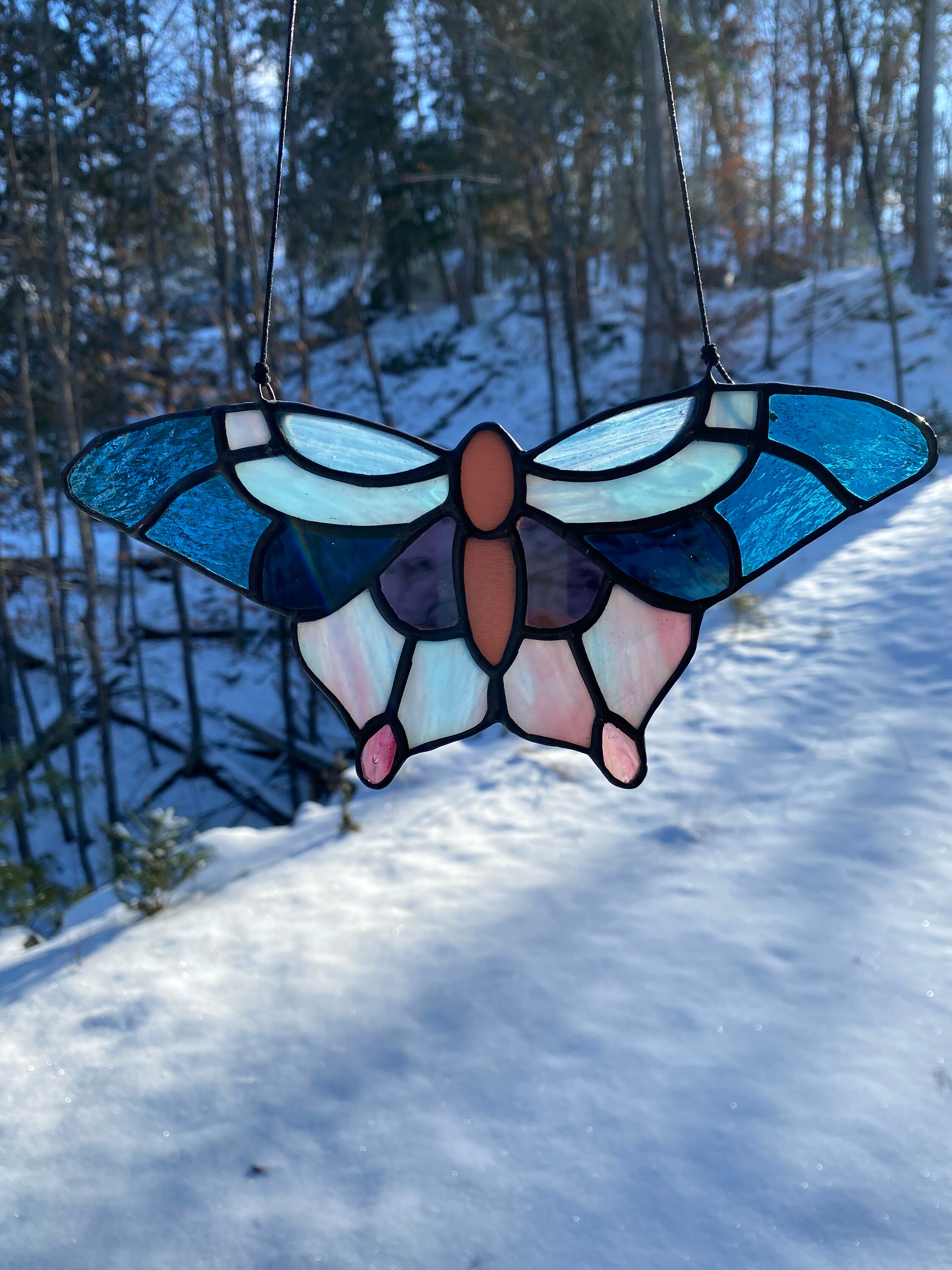 Stained Glass Butterfly Window Decor, Inspired by Nature. - Etsy