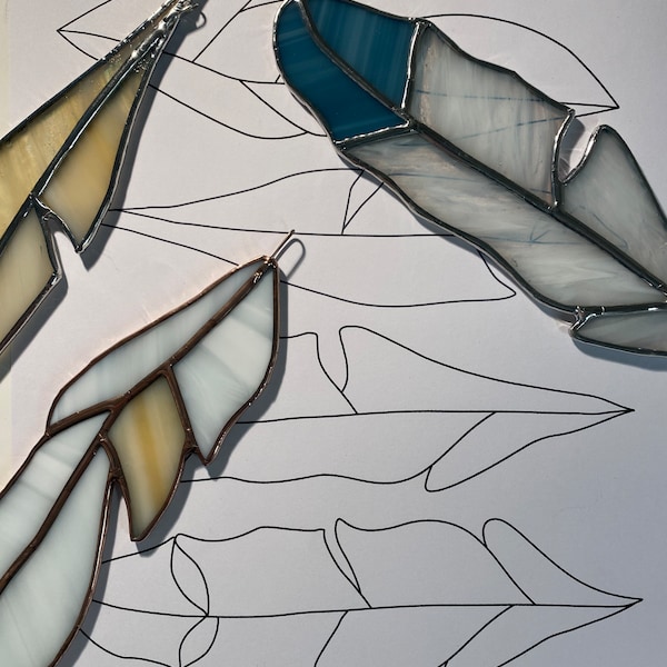 Feather Stained Glass - Etsy