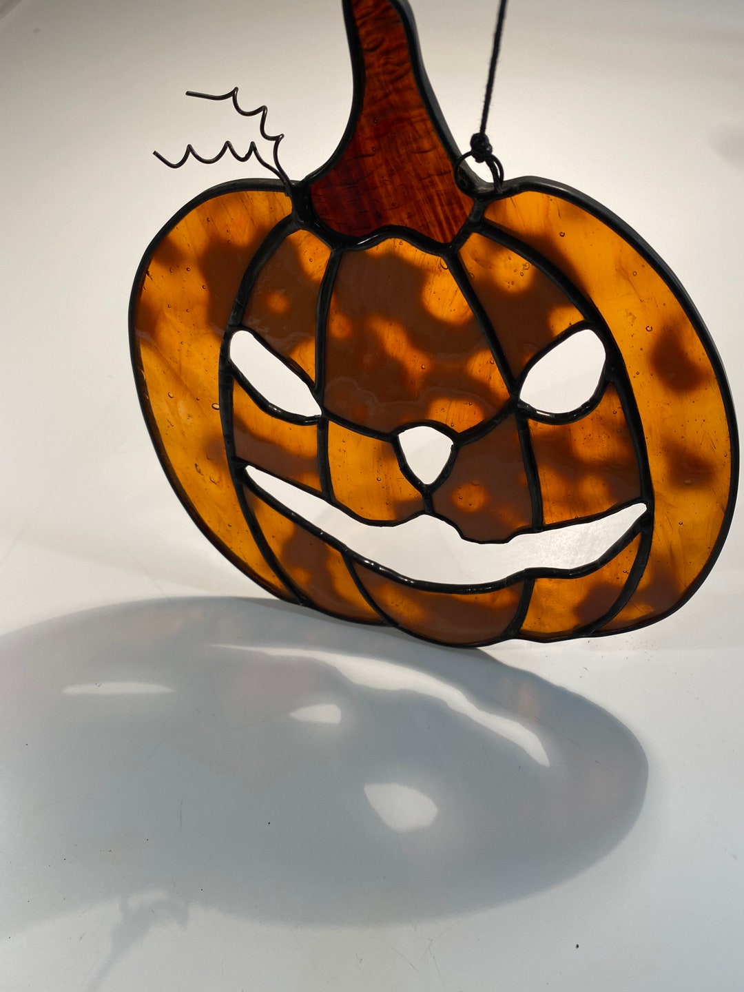 Stained Glass Pattern Halloween Pumpkin Fall or Autumn Decorate Your ...