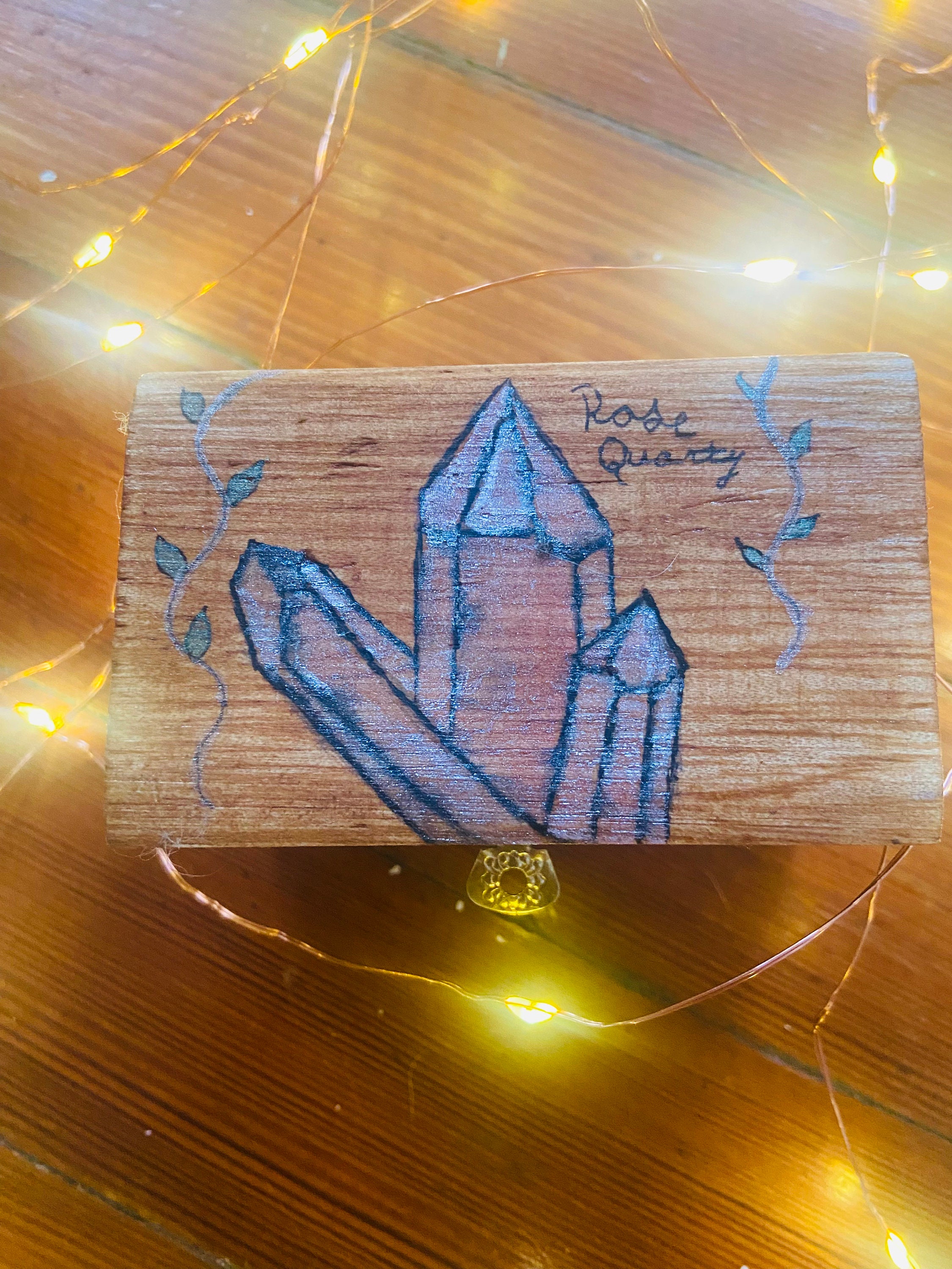 Rose Quartz Crystal Sprite Box - Etsy