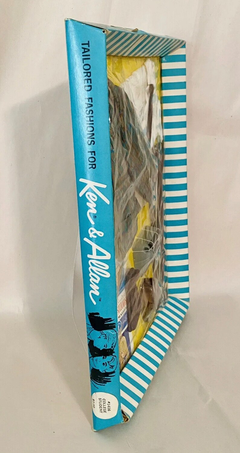 Vintage Barbie 1965 Ken Allan College Student Fashion 1416 NRFB - Etsy