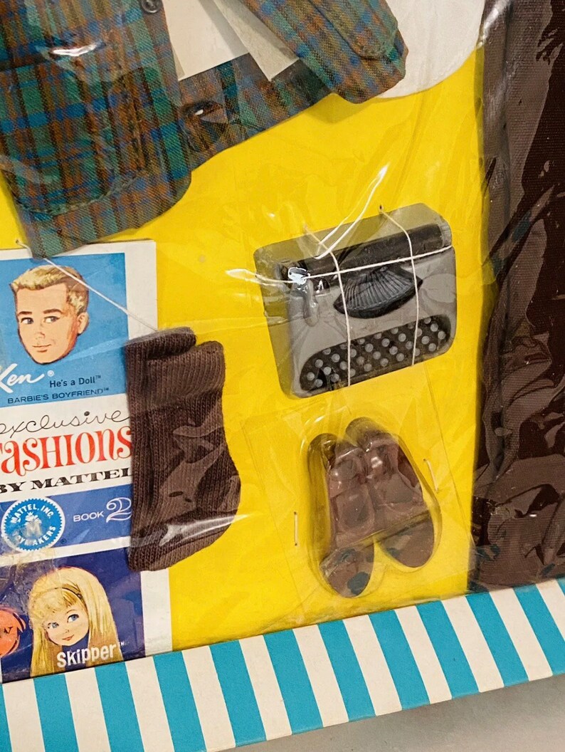 Vintage Barbie 1965 Ken Allan College Student Fashion 1416 NRFB - Etsy