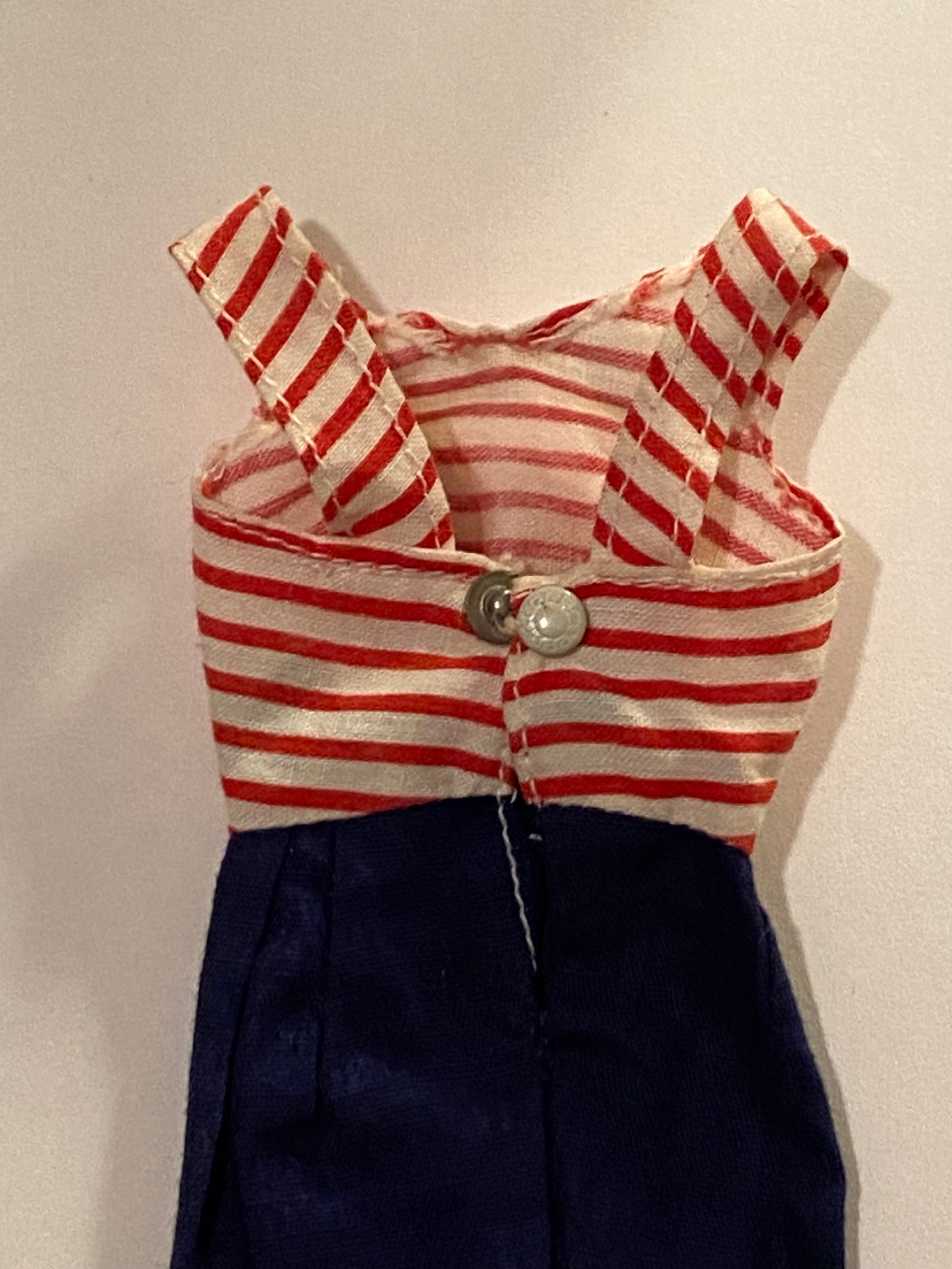 Vintage 1960s Barbie Suzette Babs Clone Roman Holiday Cruise Stripes ...