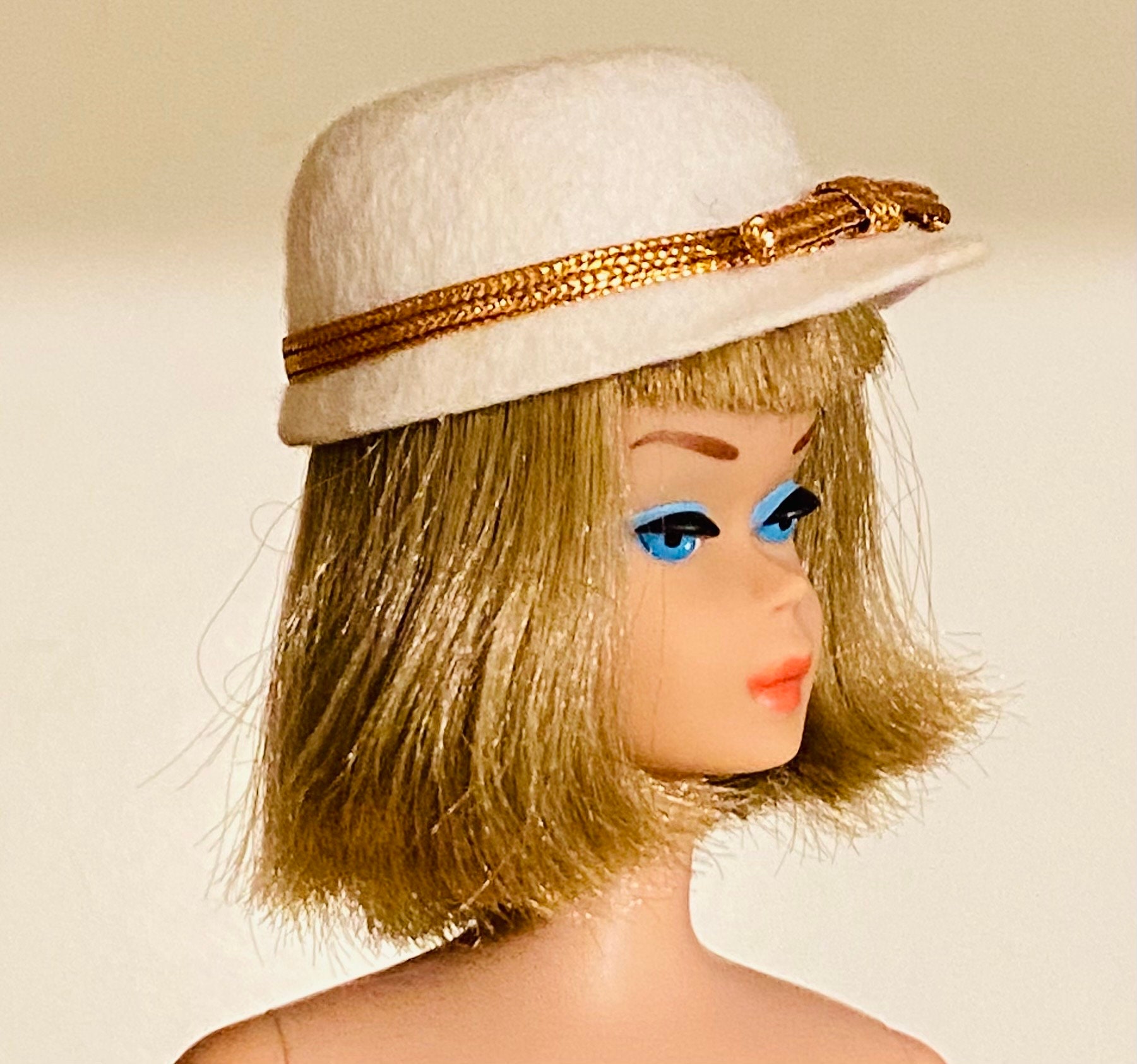 Vintage 1966 Barbie Midge Pak Glamour Hats Outdoor Art Show Hat NO DOLL ...