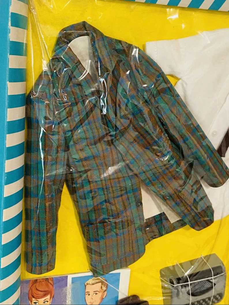 Vintage Barbie 1965 Ken Allan College Student Fashion 1416 NRFB - Etsy