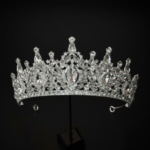 Crystal Wedding Tiara: Silver Bridal Headpiece - Etsy
