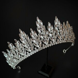 Prom Tiara 2024 Princess Crown for Bride Wedding Headpiece Crystal ...