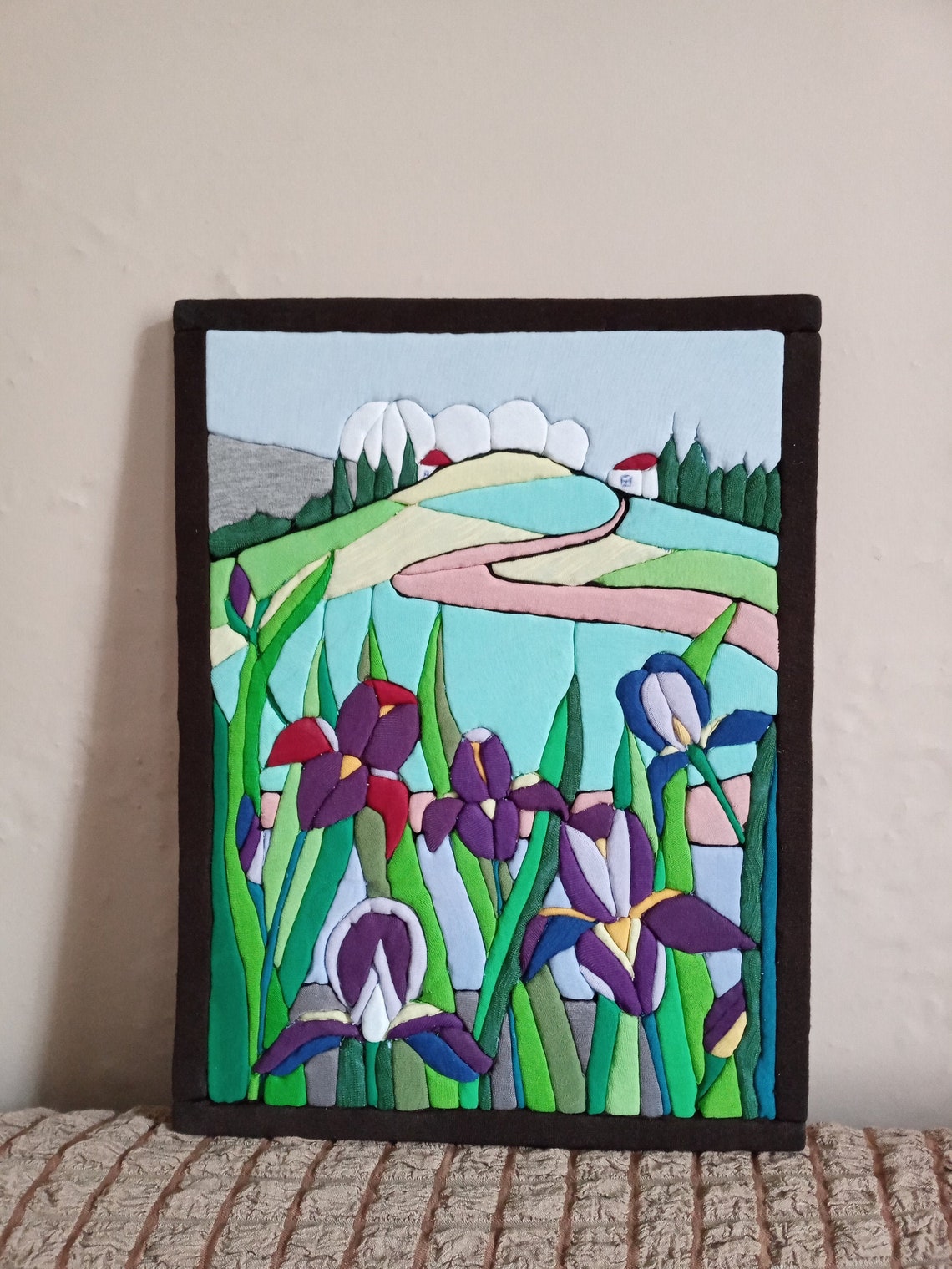 Kinusaiga Craft Picture Made of Recycled Clothes cotton - Etsy