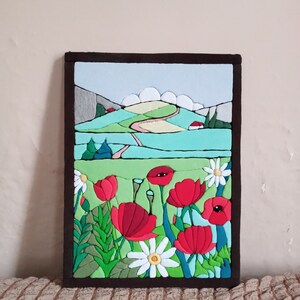 Kinusaiga Craft Picture Made of Recycled Clothes cotton - Etsy