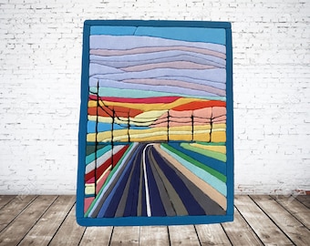 Kinusaiga Craft Picture Made of Recycled Clothes cotton | Etsy